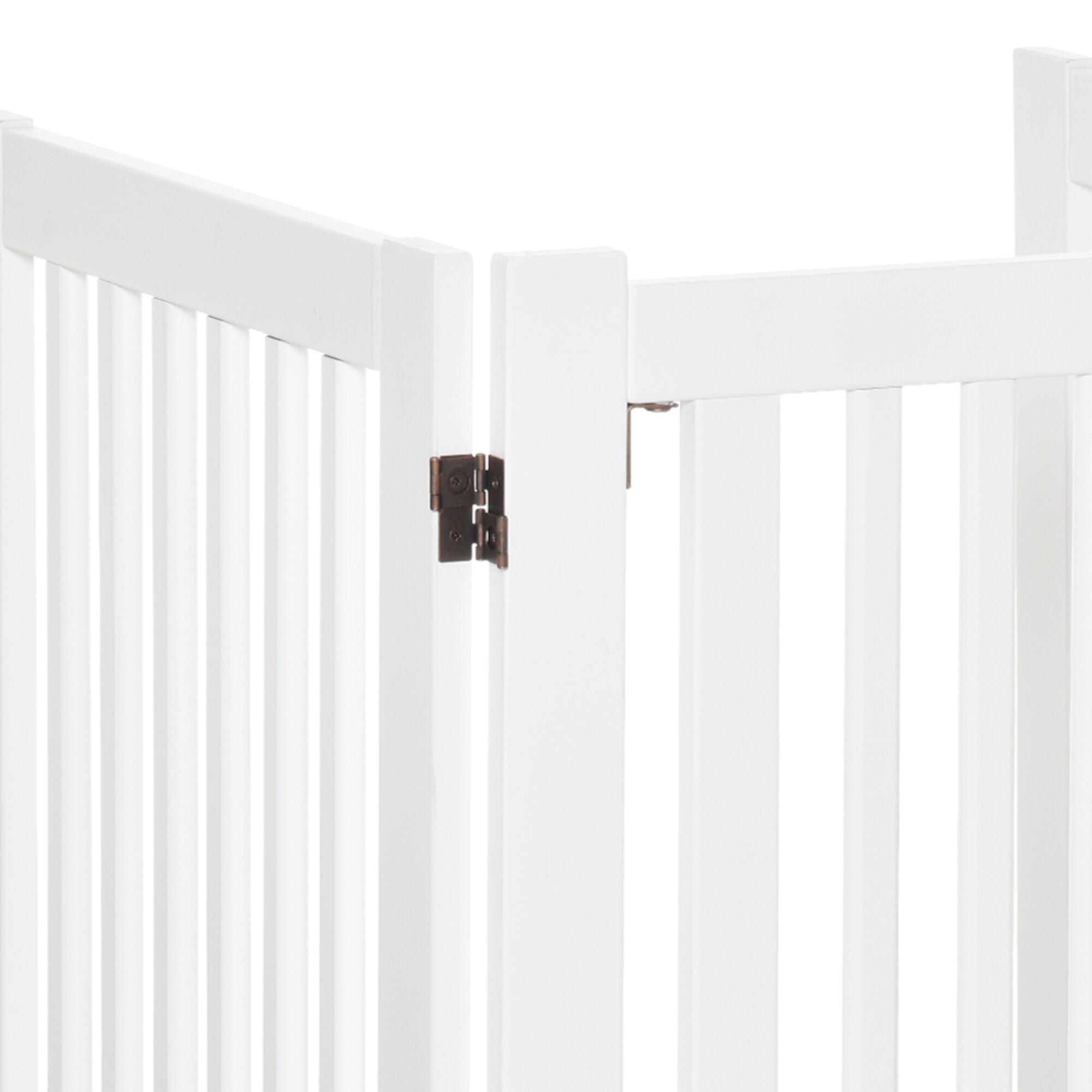 Pawhutpet Gates Mdf Freestanding Expandable Dog Gate Wood Doorway Pet ...