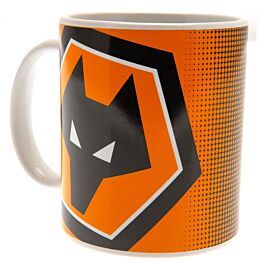 Wolverhampton Wanderers Fc Halftone Mug - Mix.co.uk