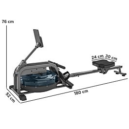 Sportnow Water Rowing Machine, Rowing Machines For Home Gym With ...