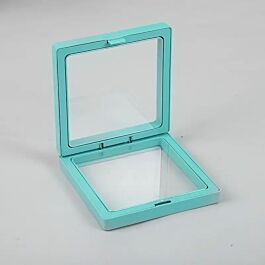 Small 3d Floating Frame Display 7x7cm - Teal - Mix.co.uk
