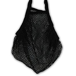 Pure Cotton Mesh Bag - Black - Mix.co.uk
