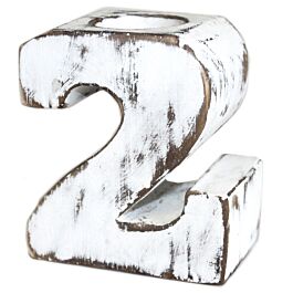 Wooden Birthday Numbers - No. 2 - Mix.co.uk